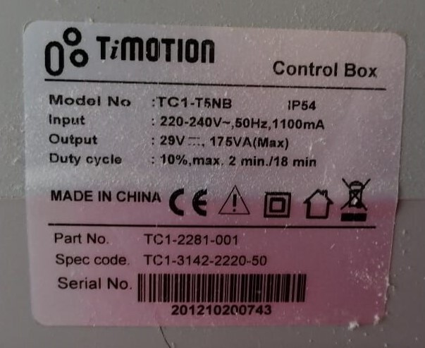 Timotion TC1-2281-001 Control Box