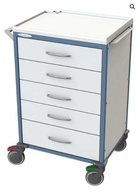 5 Drawer + Adjust Push Handle, Shelf, Mechanical Lock Key, MEDICATION ...
