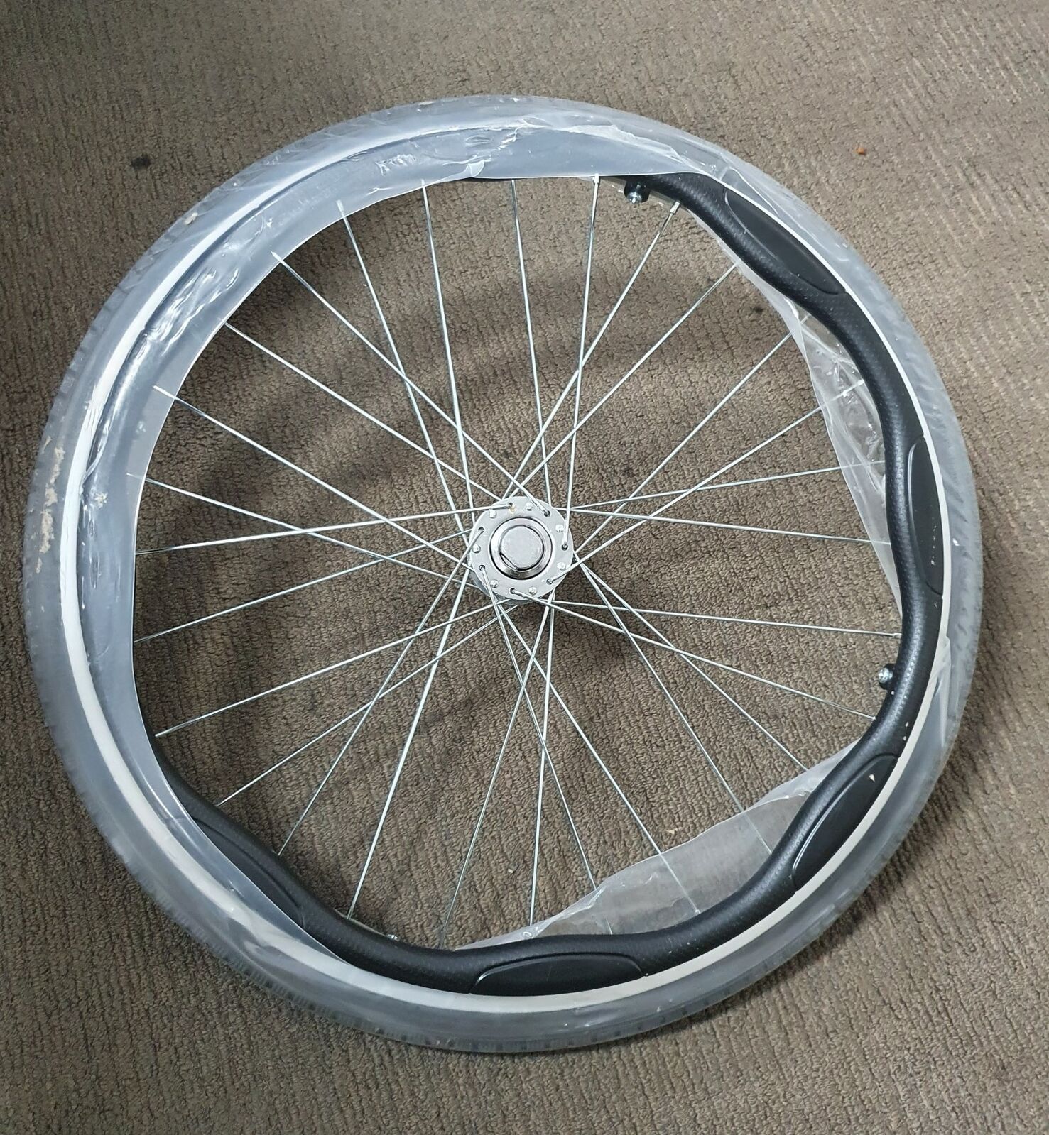 Karma, To Suit Ergo Lite 2, 20" 1 x 3/8 Spoke Fixed Solid WHEEL - With ...